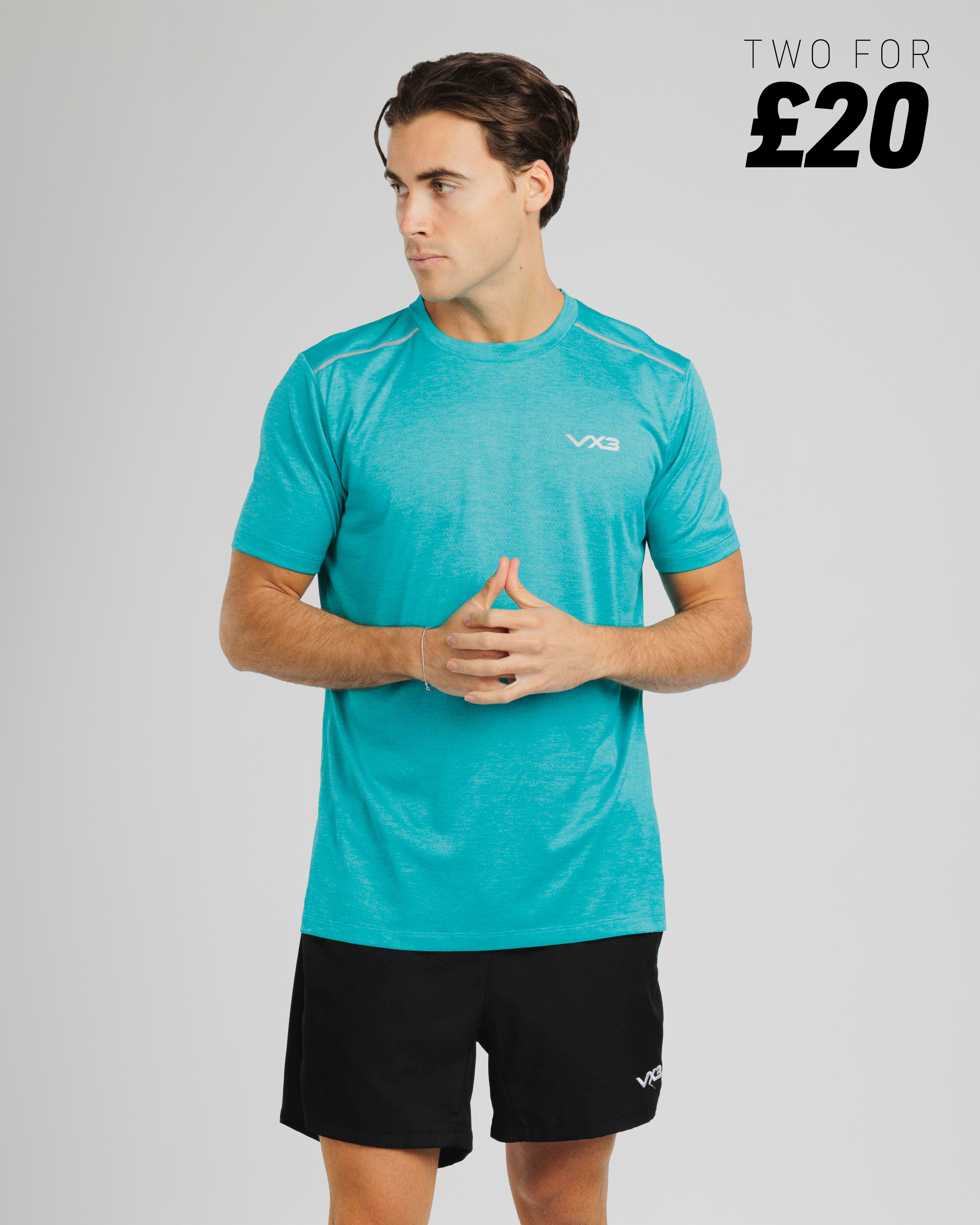 Aerolite Tee - Azure Marl – VX3