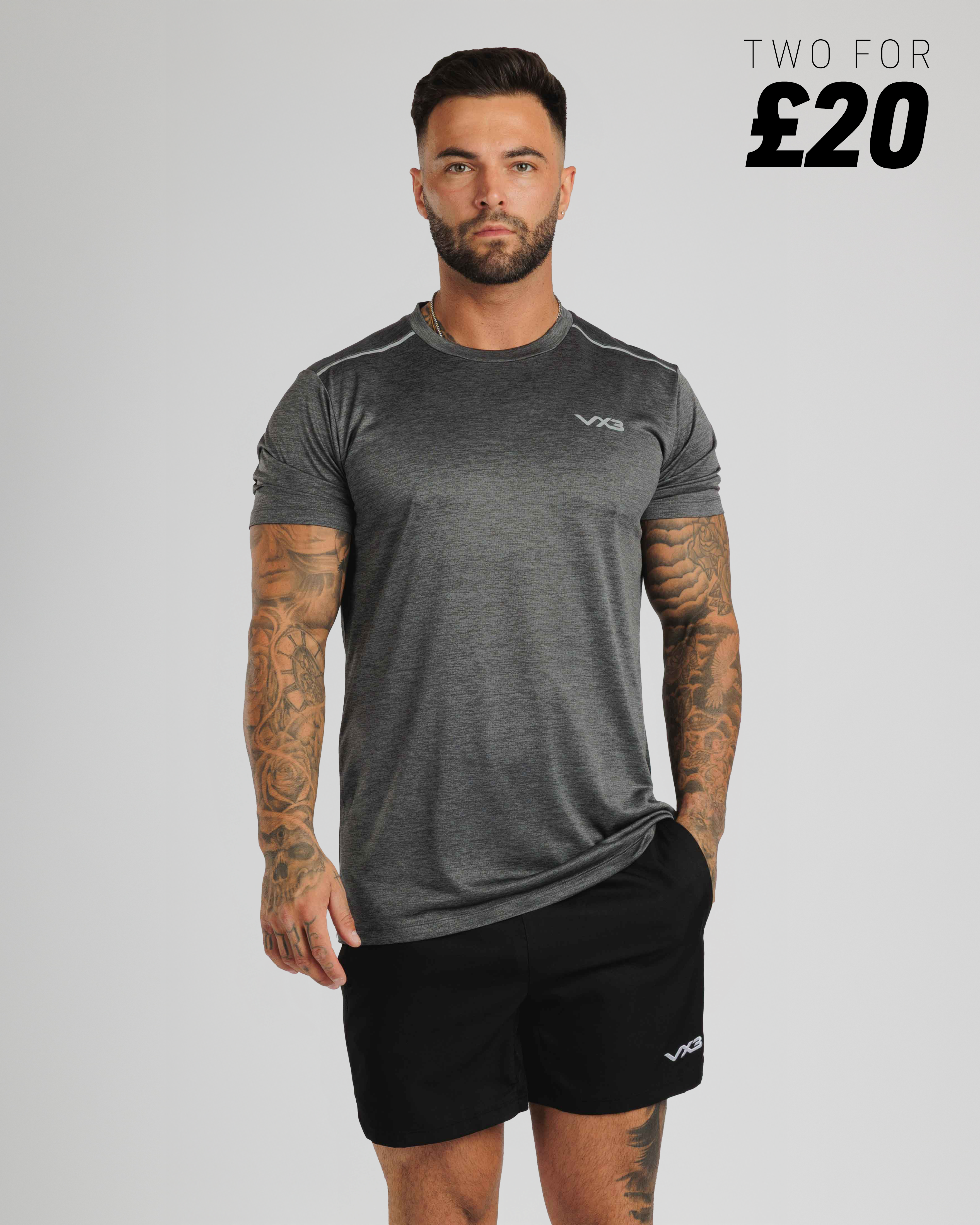 Aerolite Tee - Graphite Marl – VX3