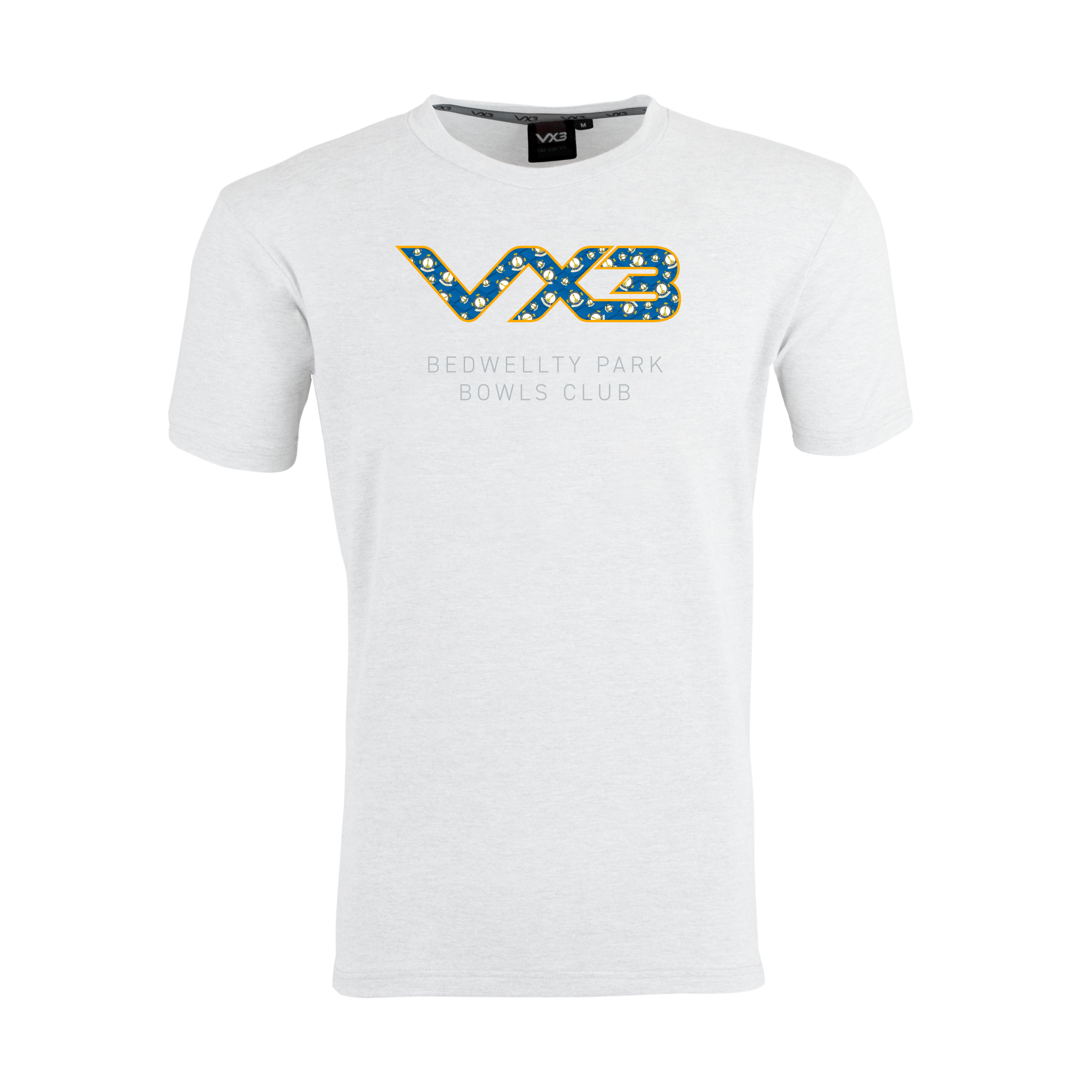 Bedwellty Park Bowls Club White Invicta Tee - Badge – VX3
