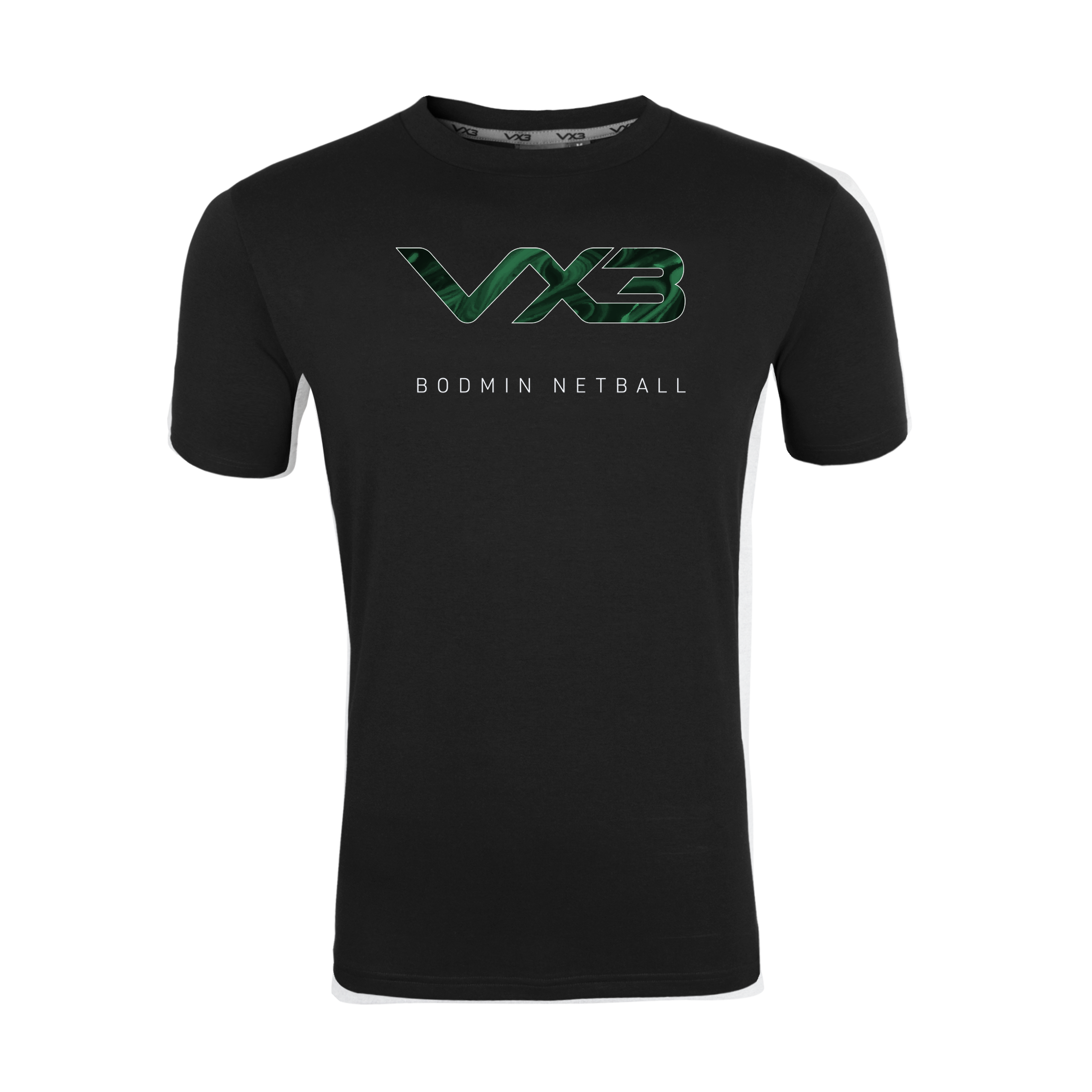 Bodmin Netball Club Black Invicta Club Tee – VX3