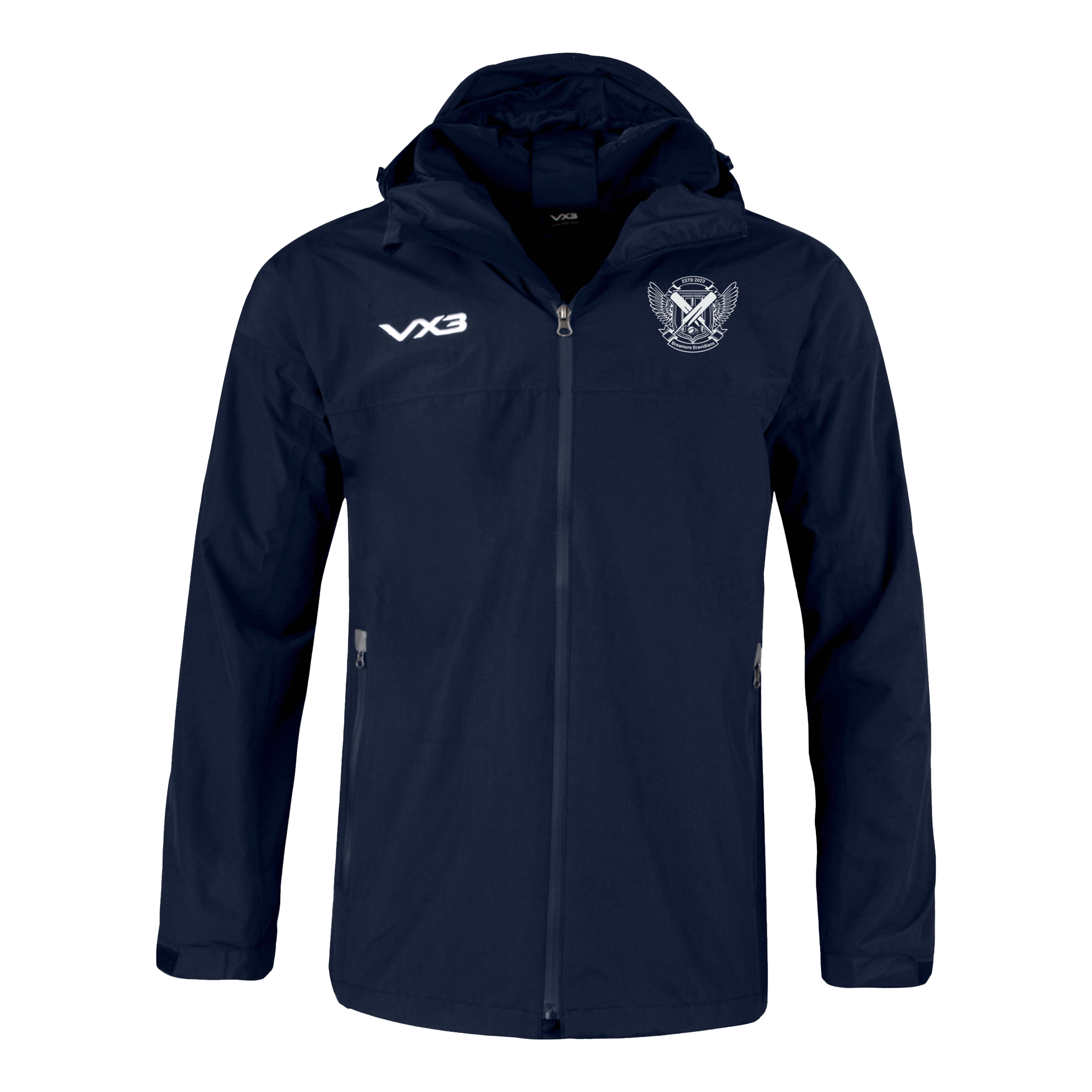 Breamore Dravidians Cricket Club Protego Waterproof Jacket – VX3