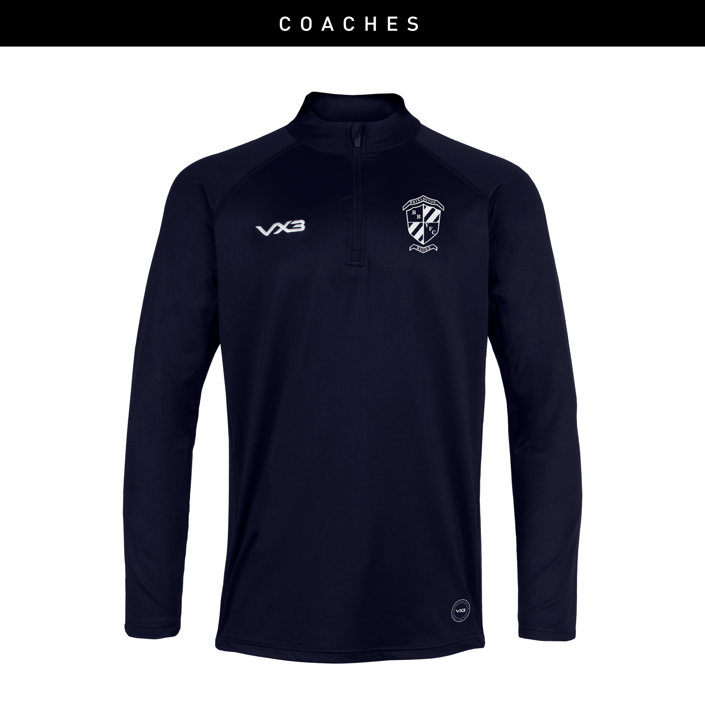 Brixington Blues Coaches Primus Quarter Zip Navy – VX3
