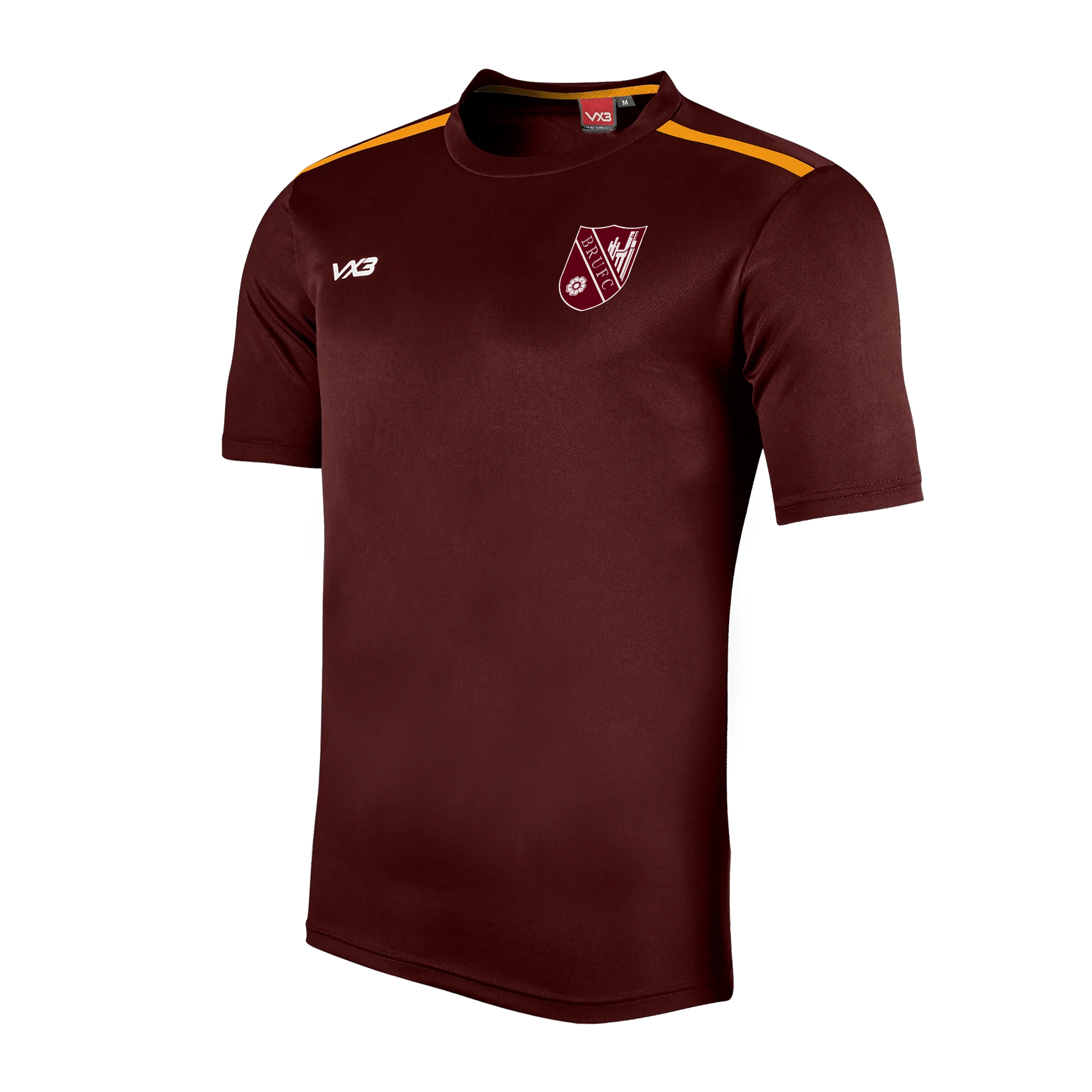 Burley RUFC Fortis Tee Maroon/Amber – VX3