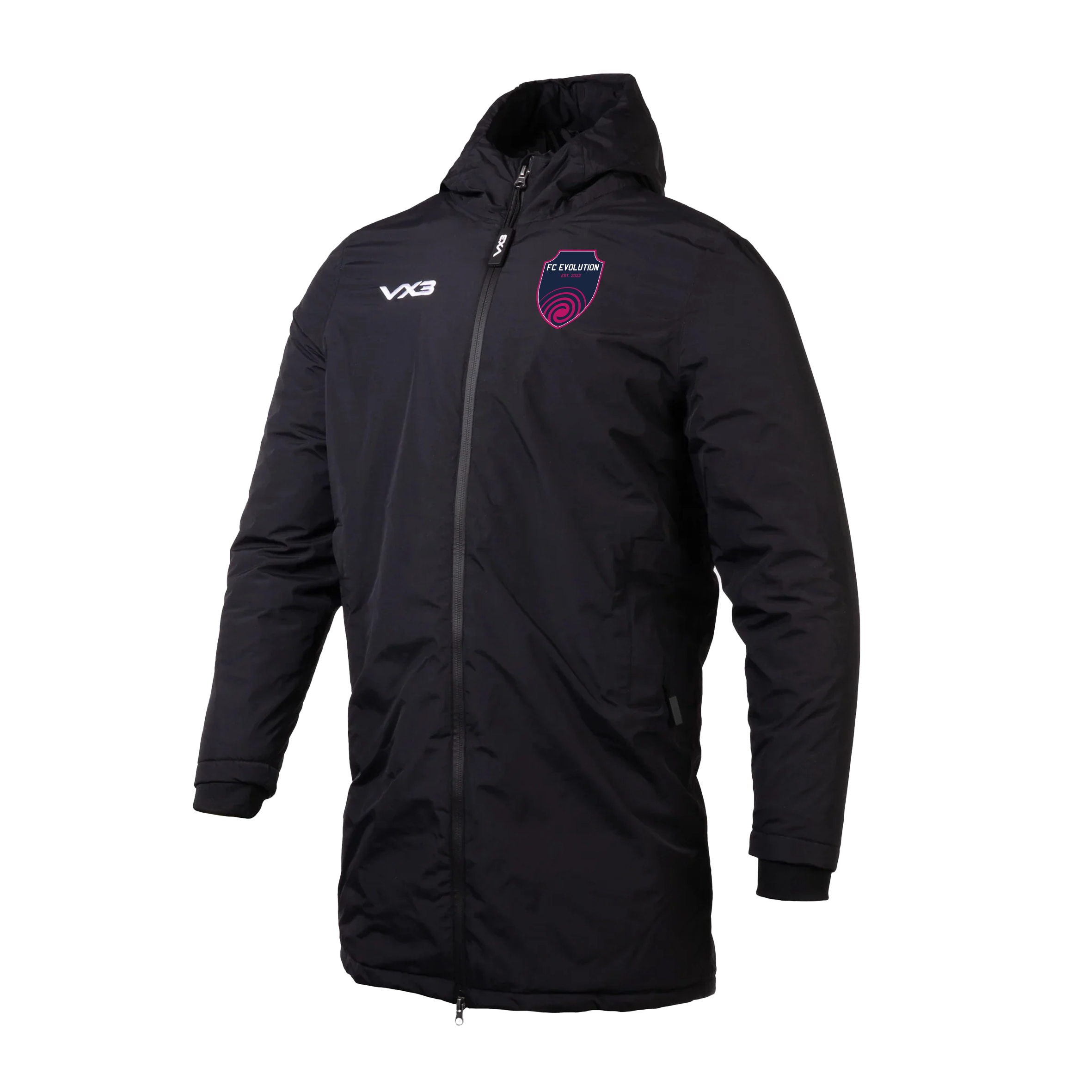 FC Evolution Coaches Nero Managers Jacket – VX3