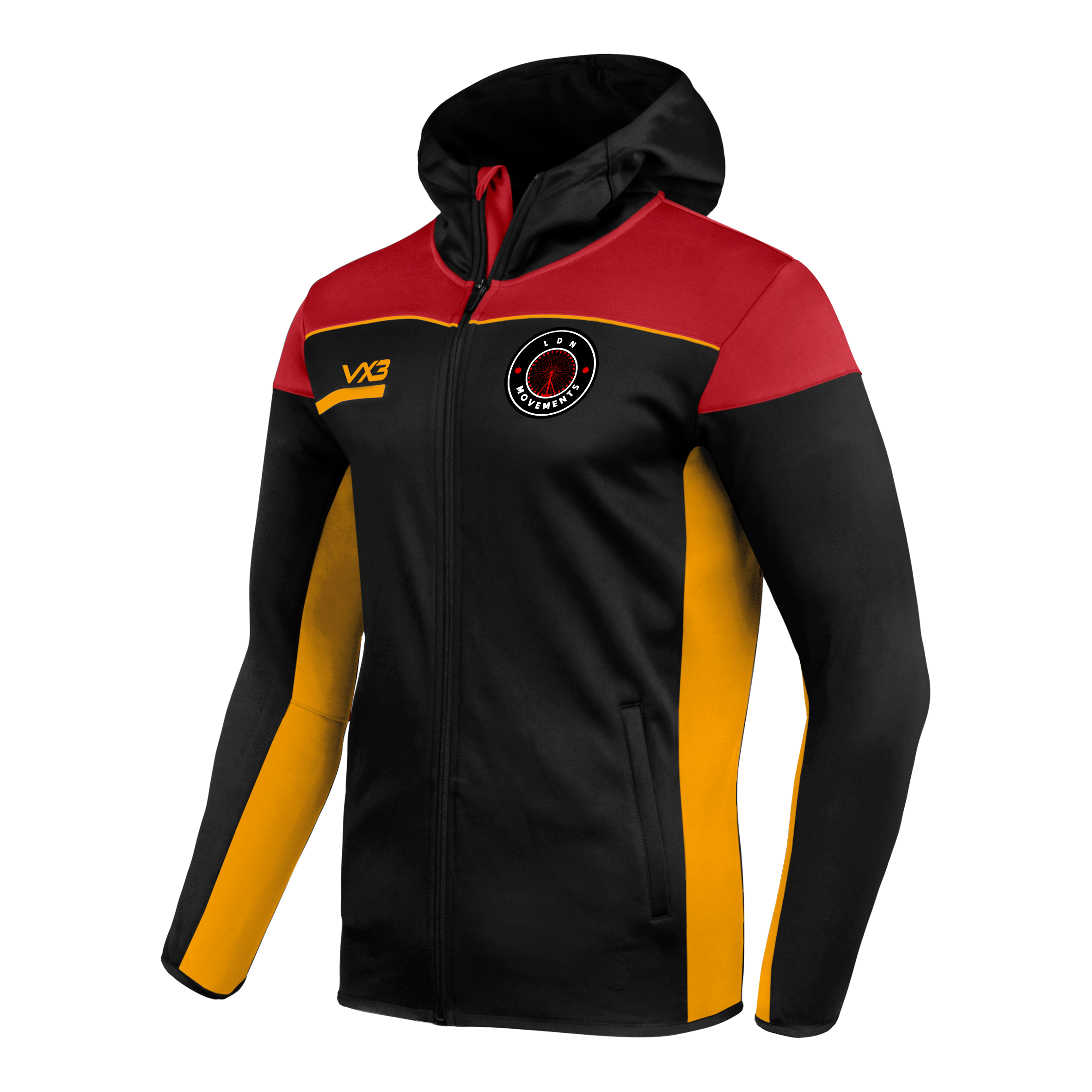 LDN Movements FC Opus Zoodie - Black Red Amber – VX3