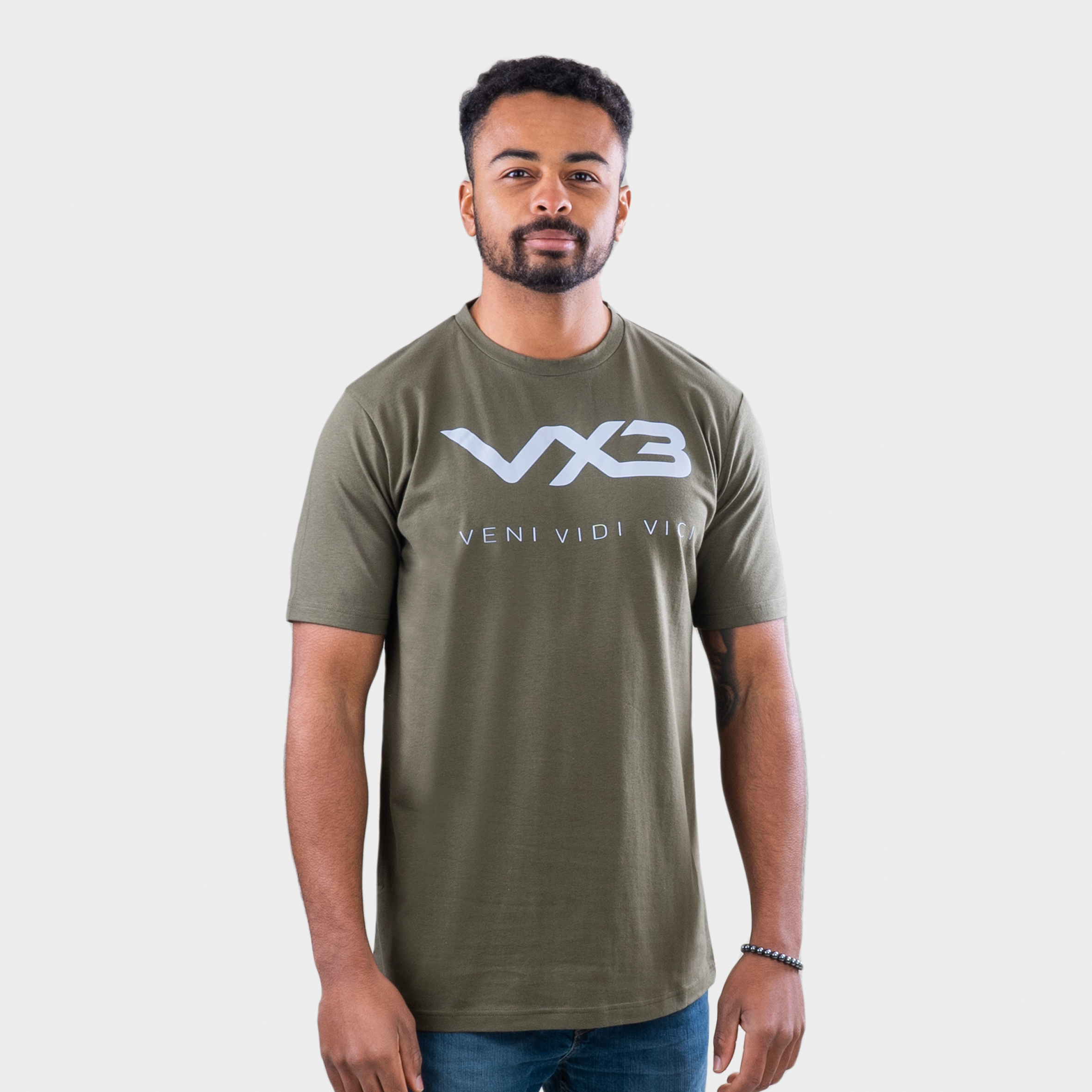 Invicta Tee Olive/Grey – VX3