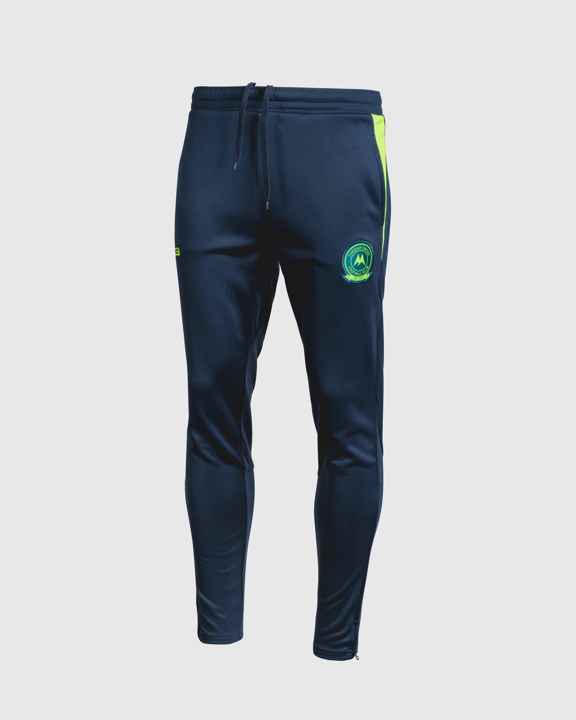 Torquay United FC 25/26 Vertex Skinny Pants Navy/Fluro Yellow – VX3