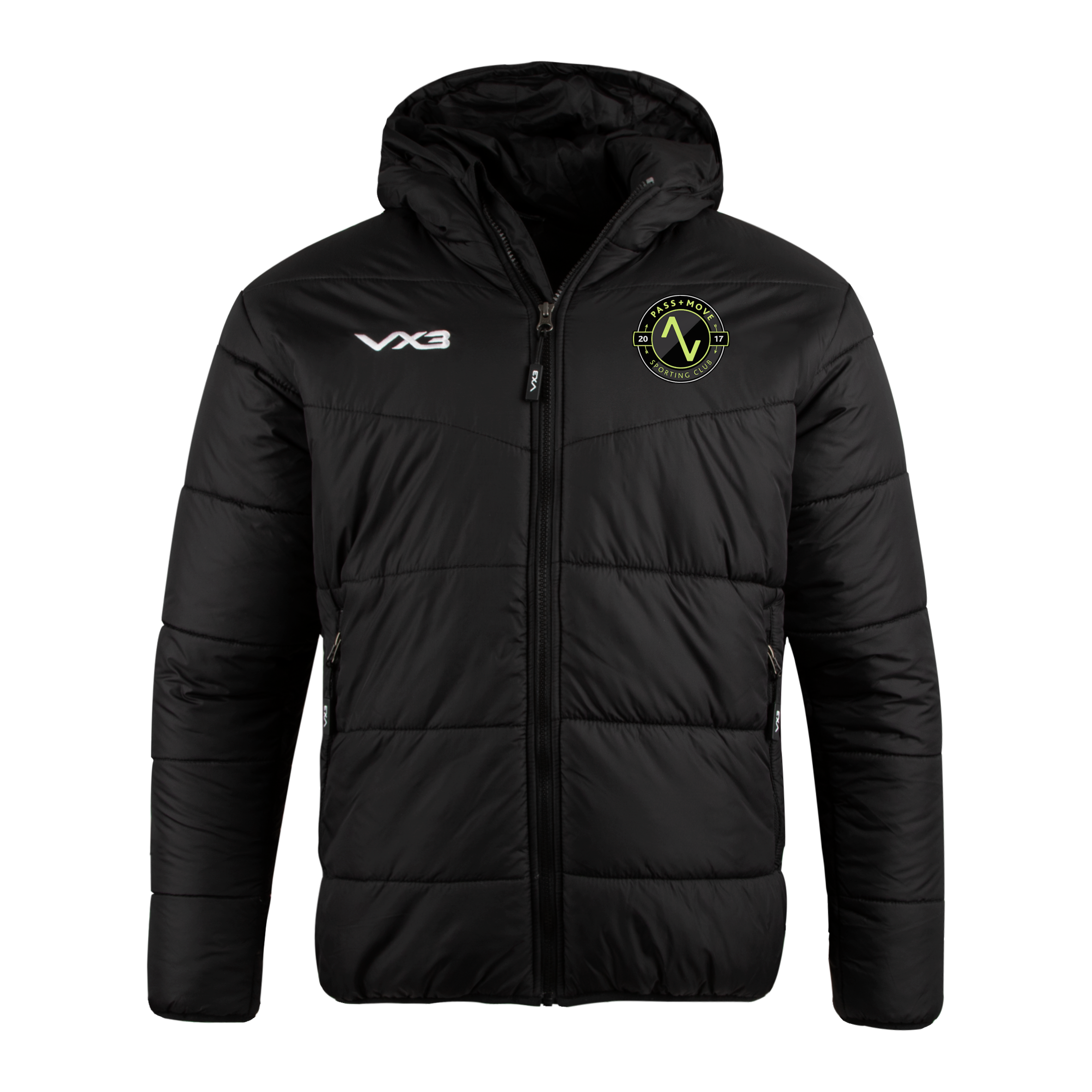 Sporting Club Pass and Move FC Black Lorica Quilted Jacket Youth – VX3