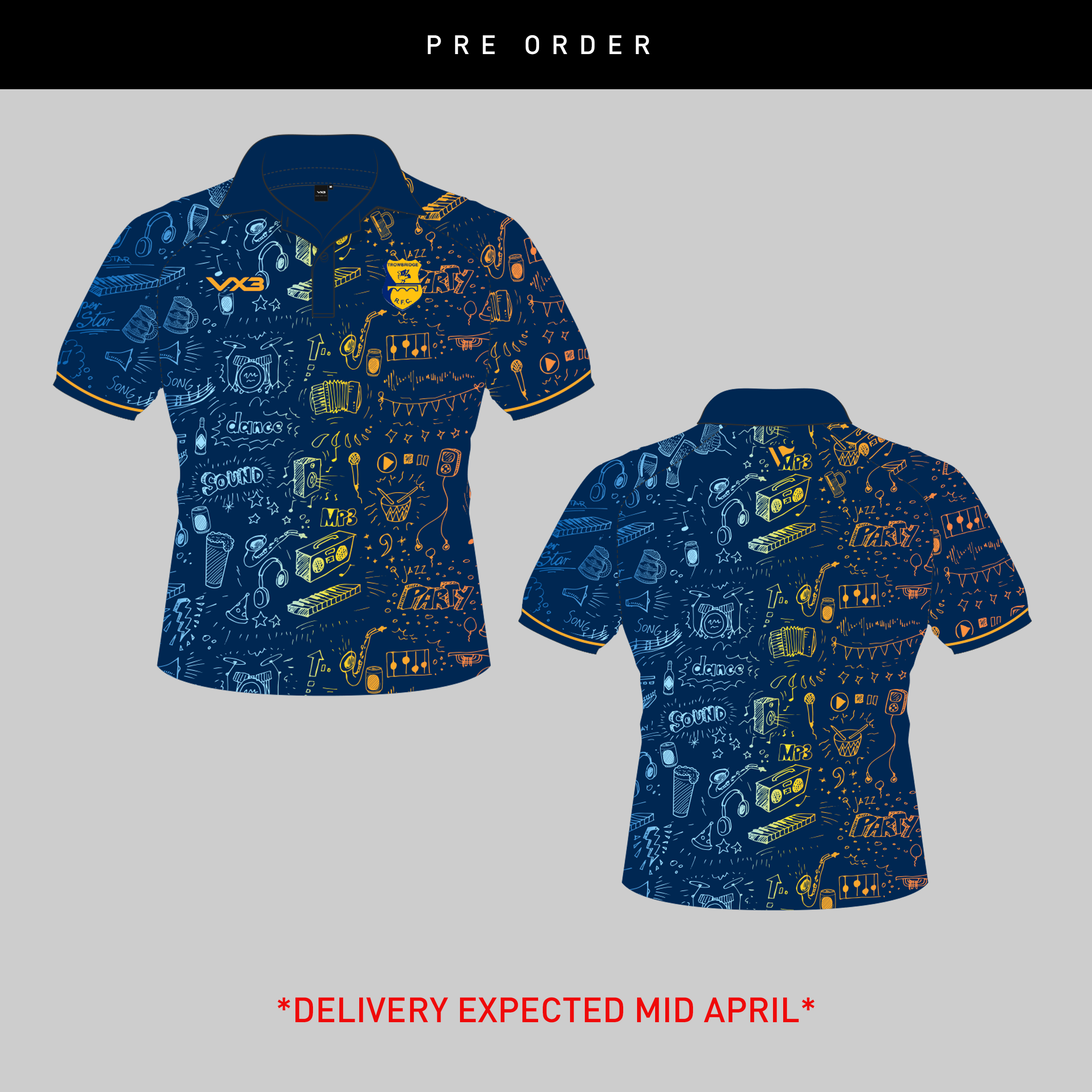 Trowbridge RFC 2025 Sublimated Polo – VX3