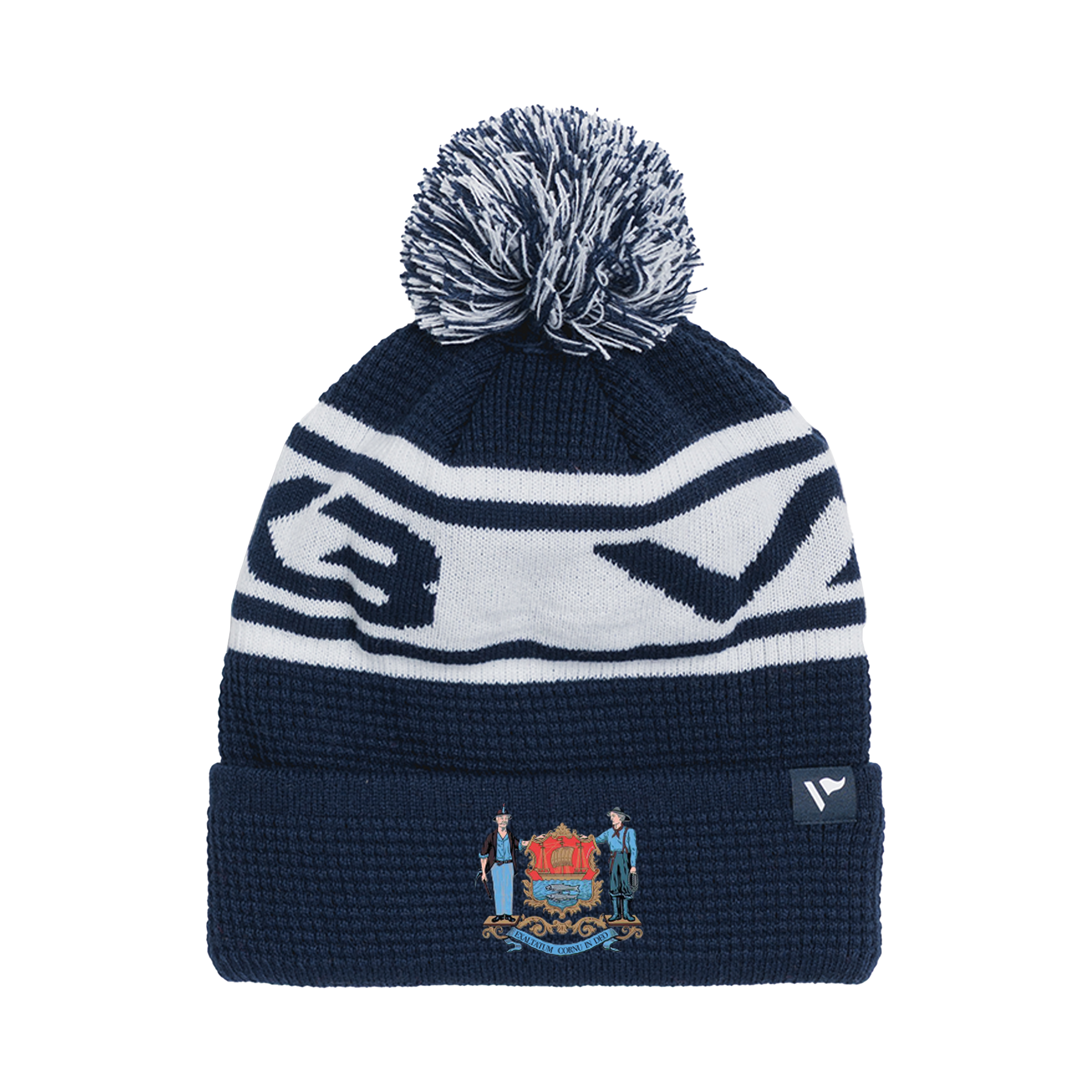 Truro RFC Waffle Knit Bobble Hat - Navy/White – VX3