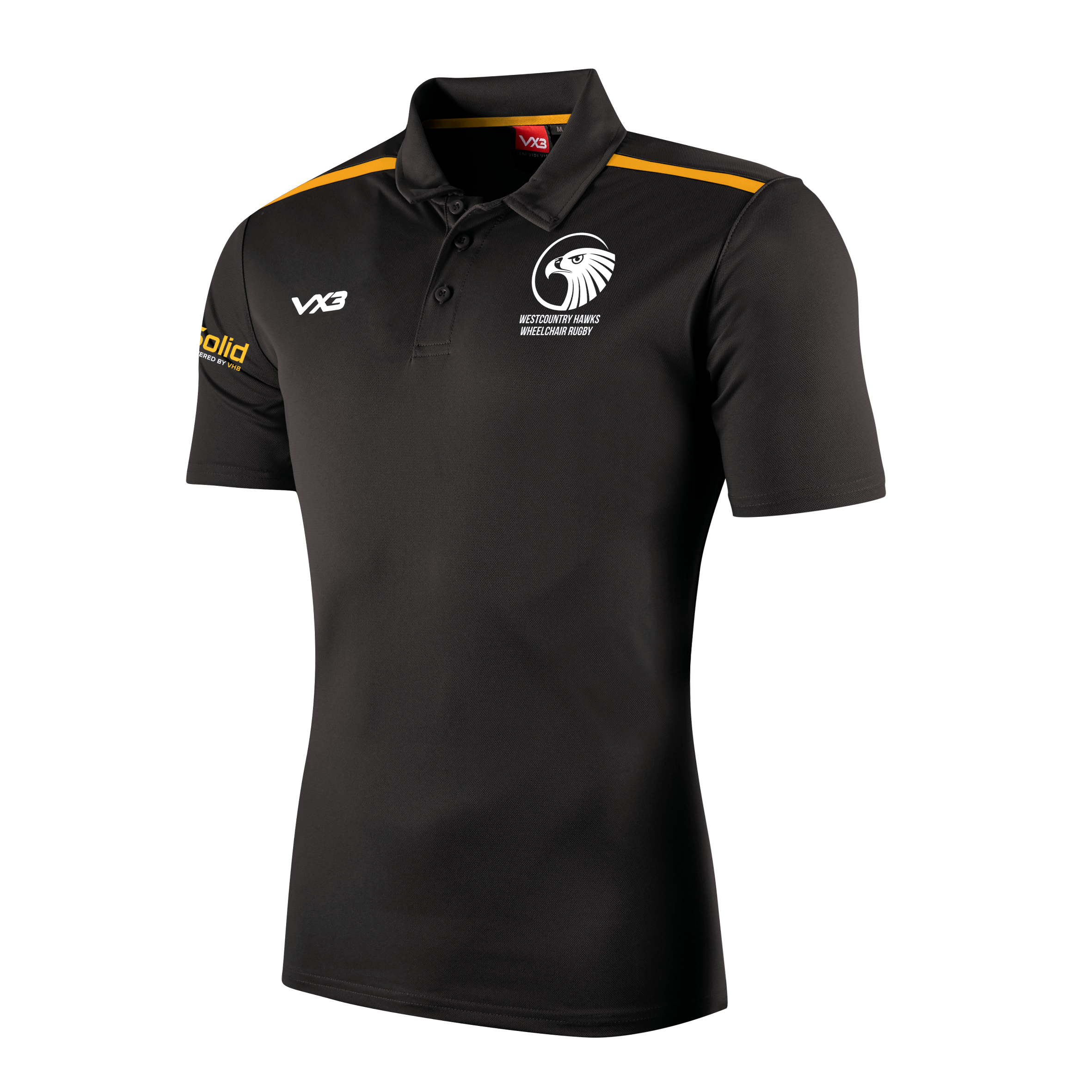 Westcountry Hawks Wheelchair Rugby Fortis Polo - Black/Amber – VX3