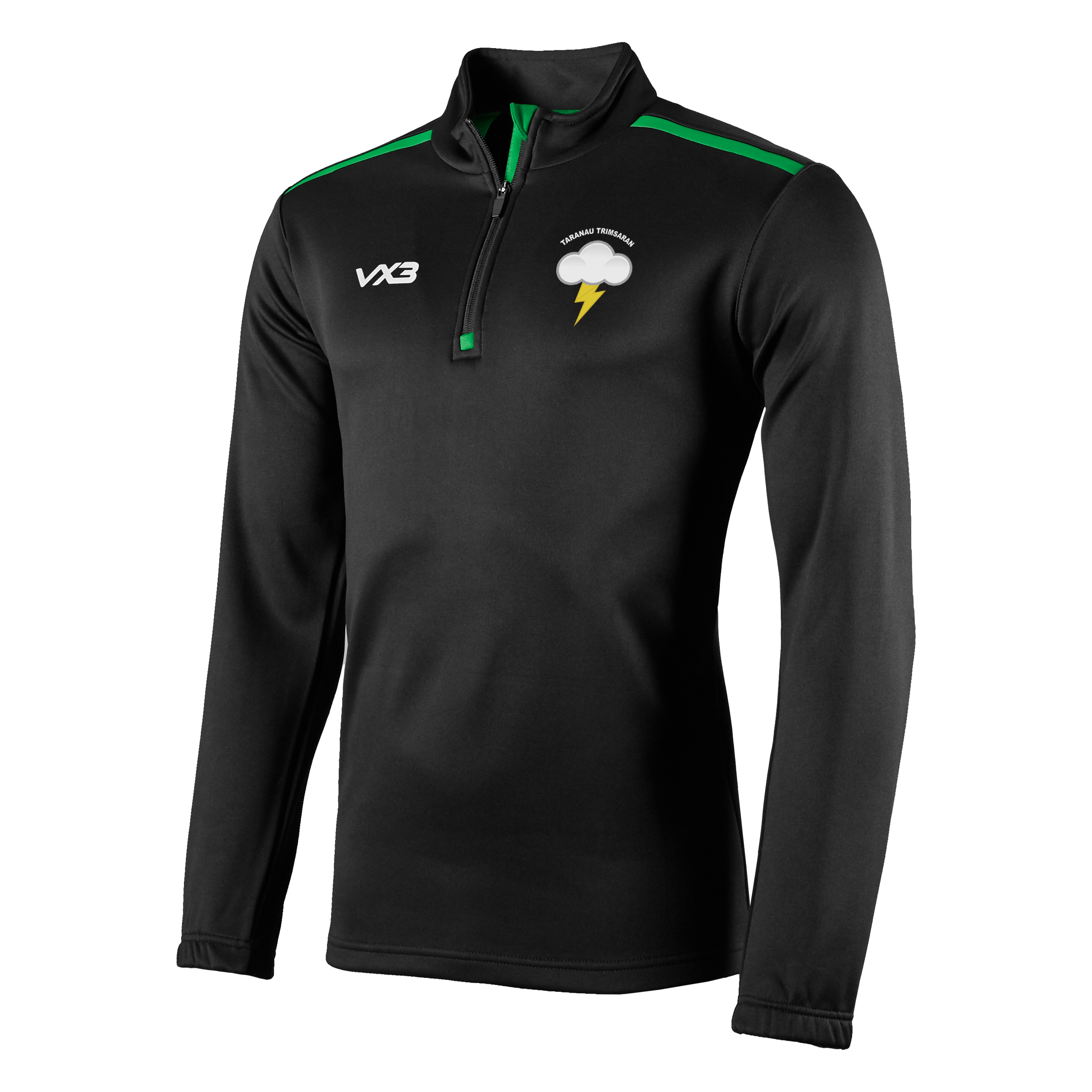 Taranau Trimsaran Netball Club Fortis Youth Half Zip Sweat – VX3